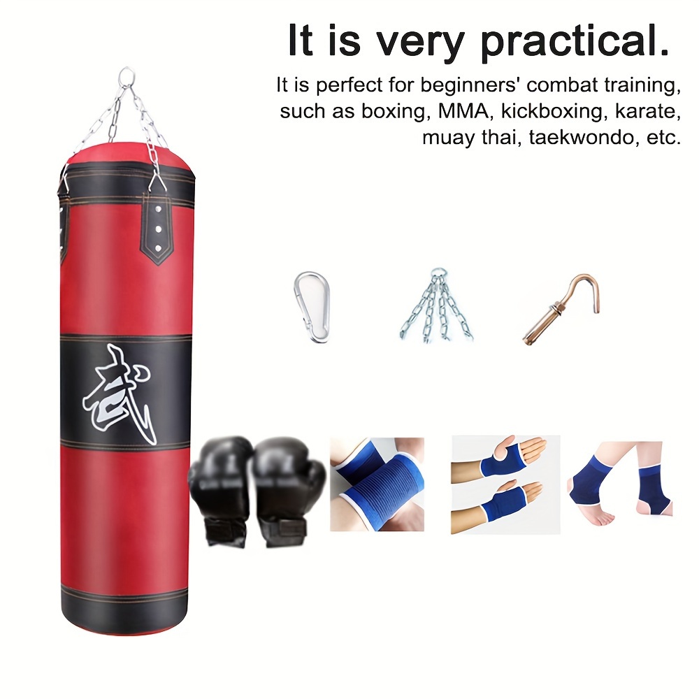Boxing Bag 4ft Unfilled Heavy Punching Bag Sparring Training Sandbag ...