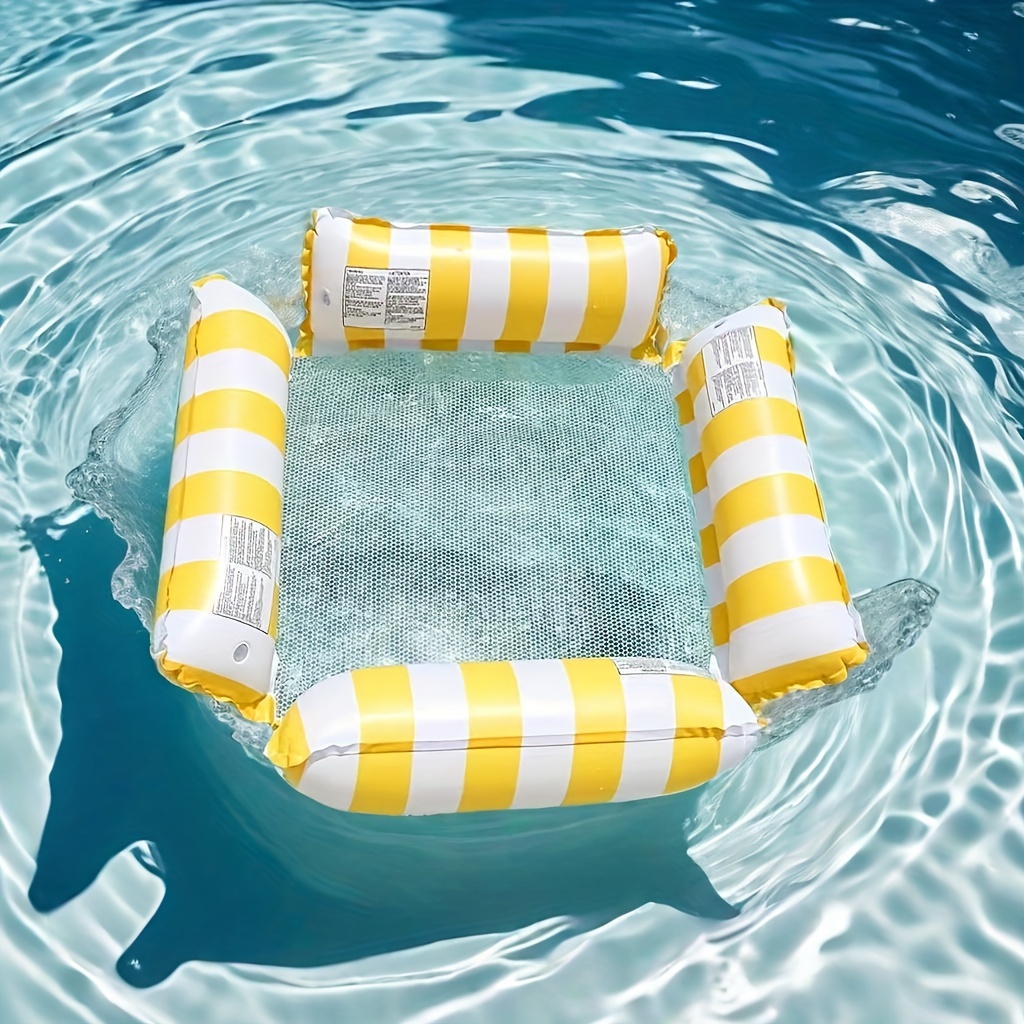 Adult Inflatable Swim Ring Float Pvc Durable Pool Lounger - Temu