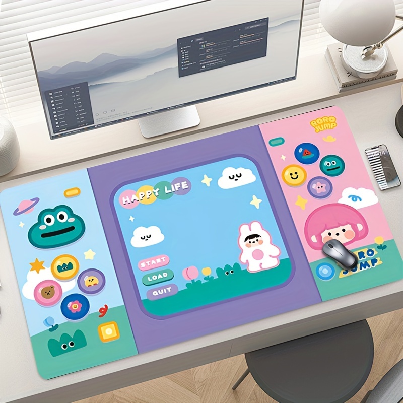 Cartoon Game Console Large Gaming Mouse Pad Computer Hd - Temu Canada