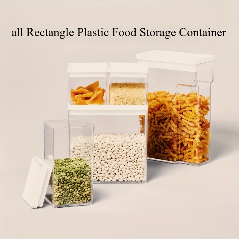 12.6c Tall Rectangle Plastic Food Storage Container - Temu