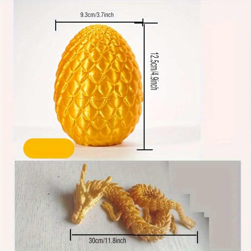Small Sculpture Decoration 3d Printing Dragon Egg Joint - Temu United ...