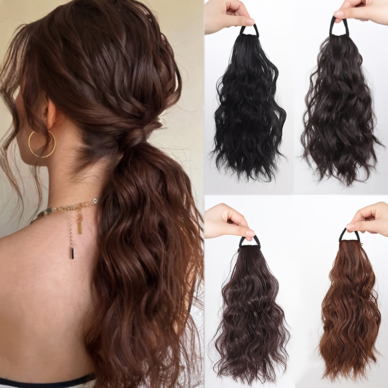 hair extensions ponytail sold on Temu United States