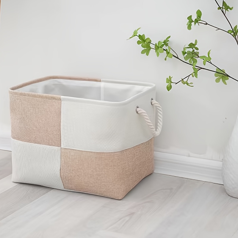 1 Panier Rangement En Tissu Imitation Lin Vêtements Sales - Temu Switzerland