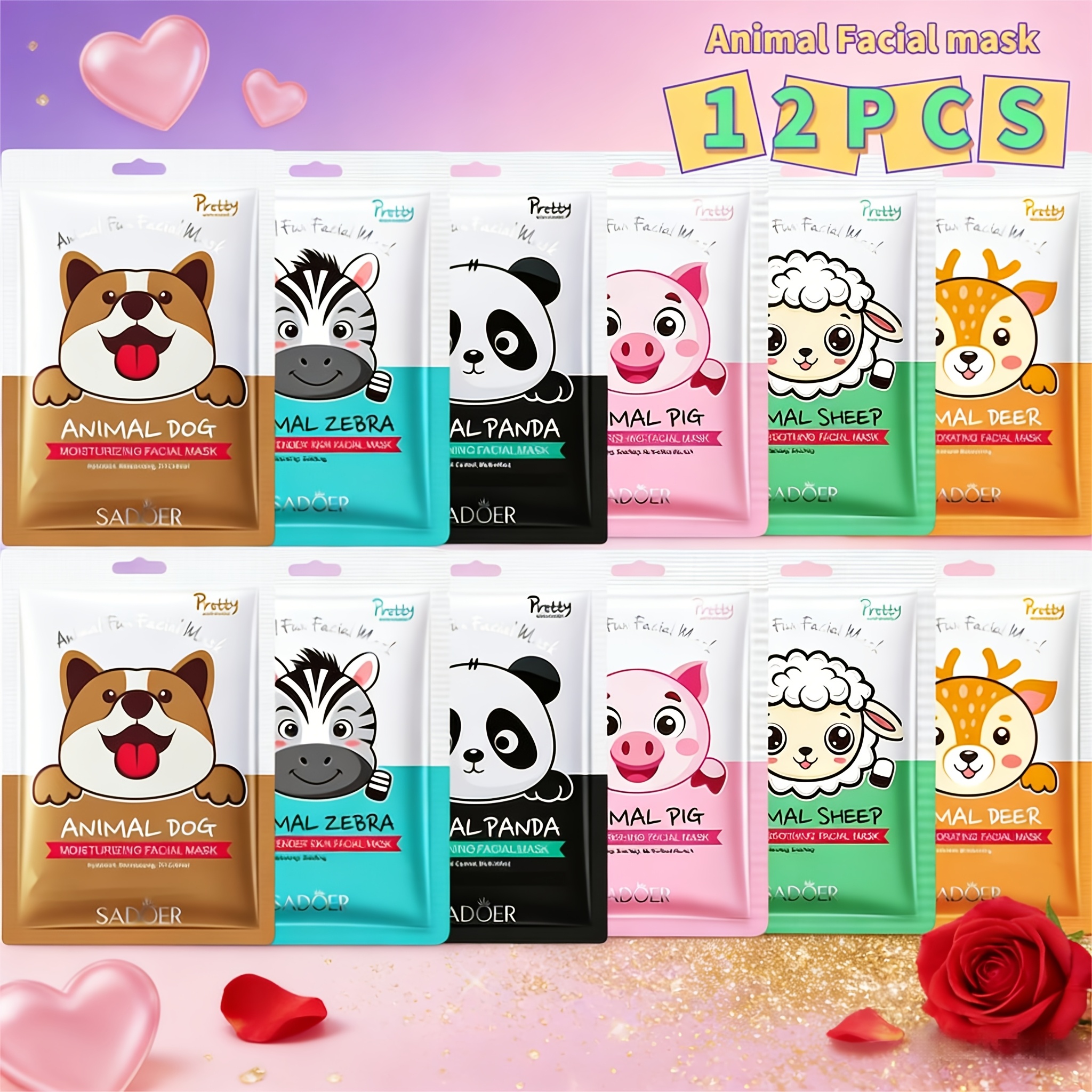 face mask skincare sold on Temu United States