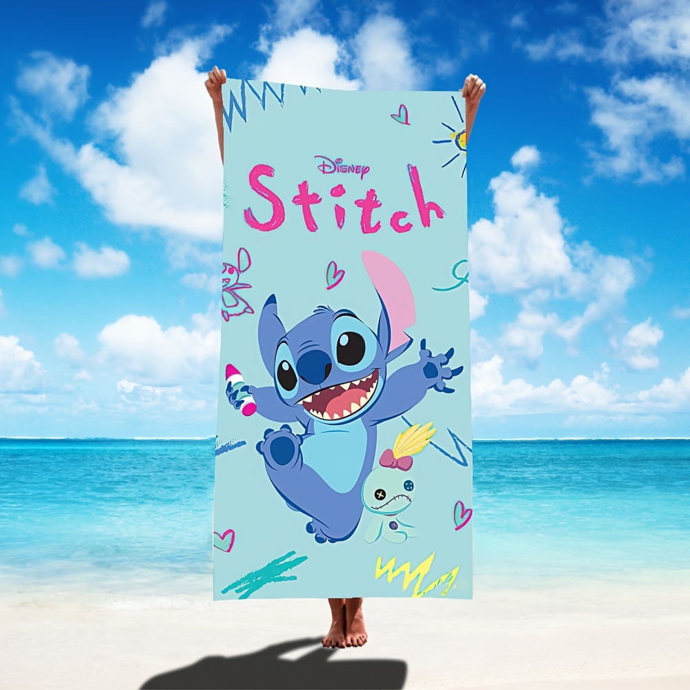 Stitch Beach Towel Seaside Swimming Sports Towel - Temu