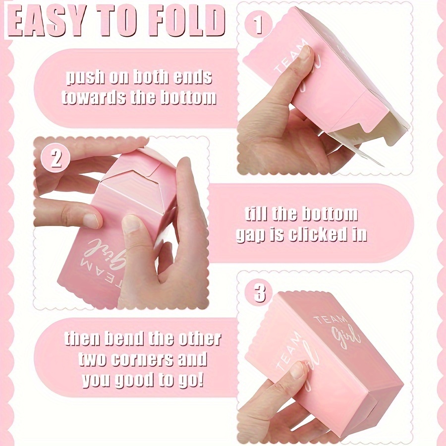 Gender Reveal Popcorn Boxes Team Boy/girl Themed - Temu Canada