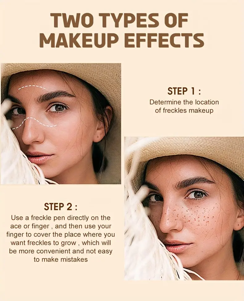 Freckle Pen Faux Freckles Makeup 4 Colors Temu