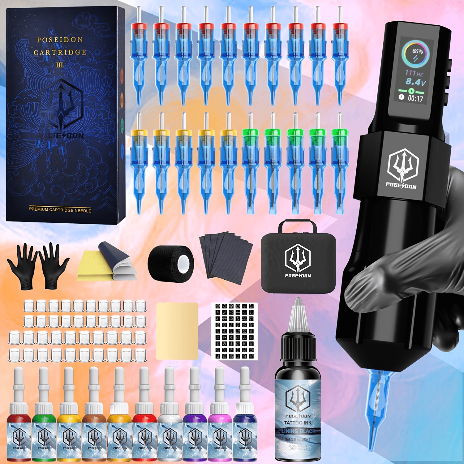 tattoo machines and kits sold on Temu United States