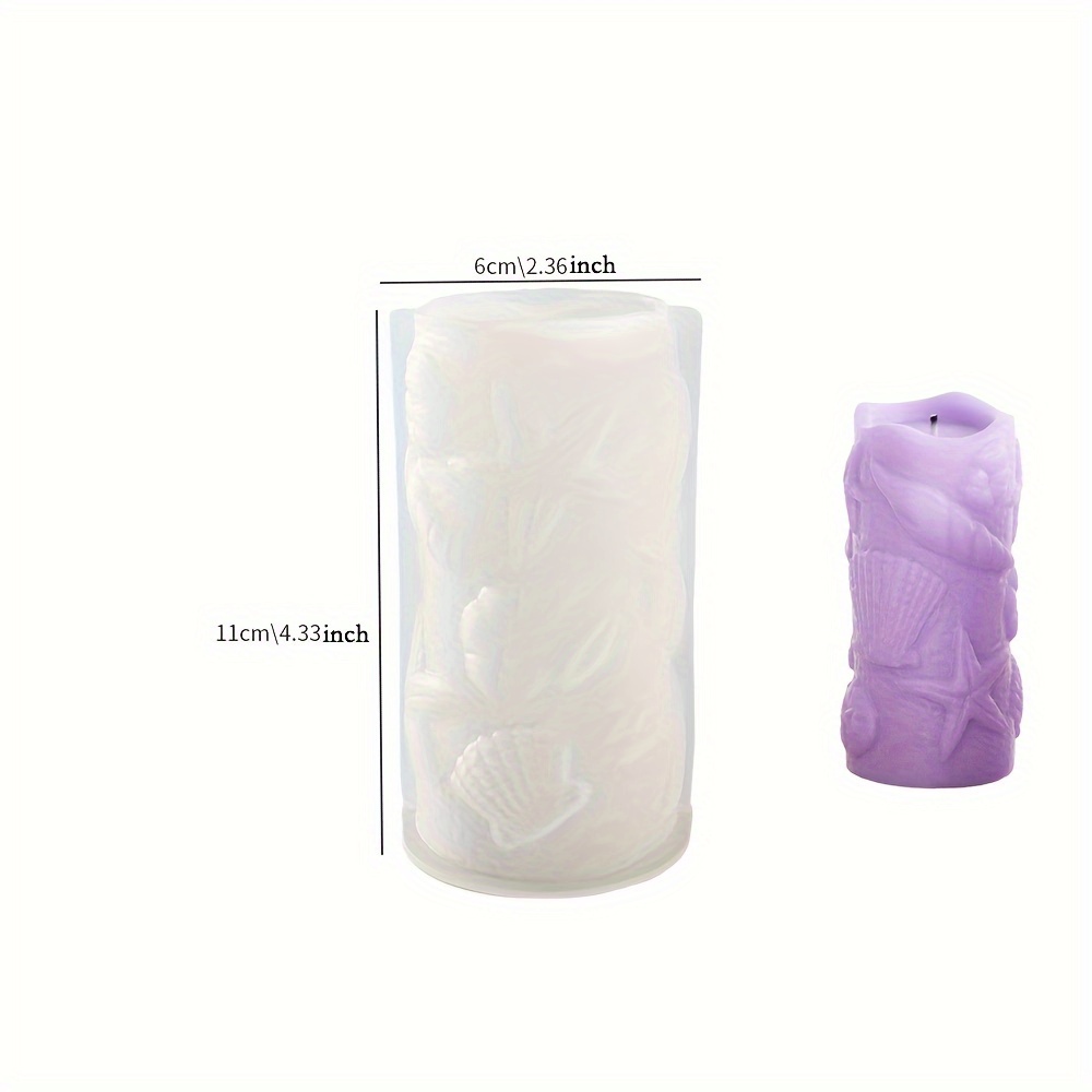 ocean themed silicone candle mold kit conch designs - Temu