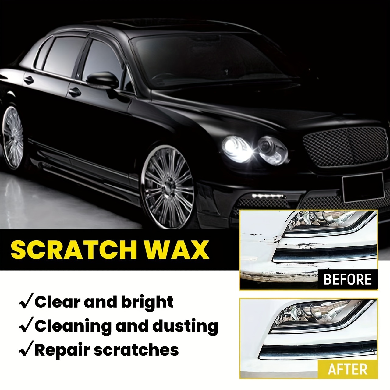 Homonoth Car Scratch Repair Wax Kit - Scratch Removal For Paint ...