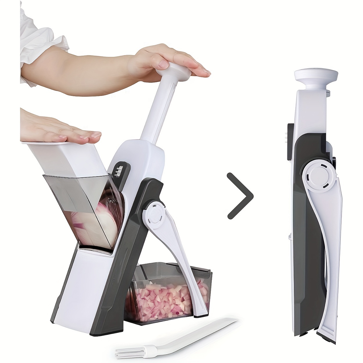 5 in 1 Mandoline Slicer Vegetable Chopper Detachable Blade - Temu