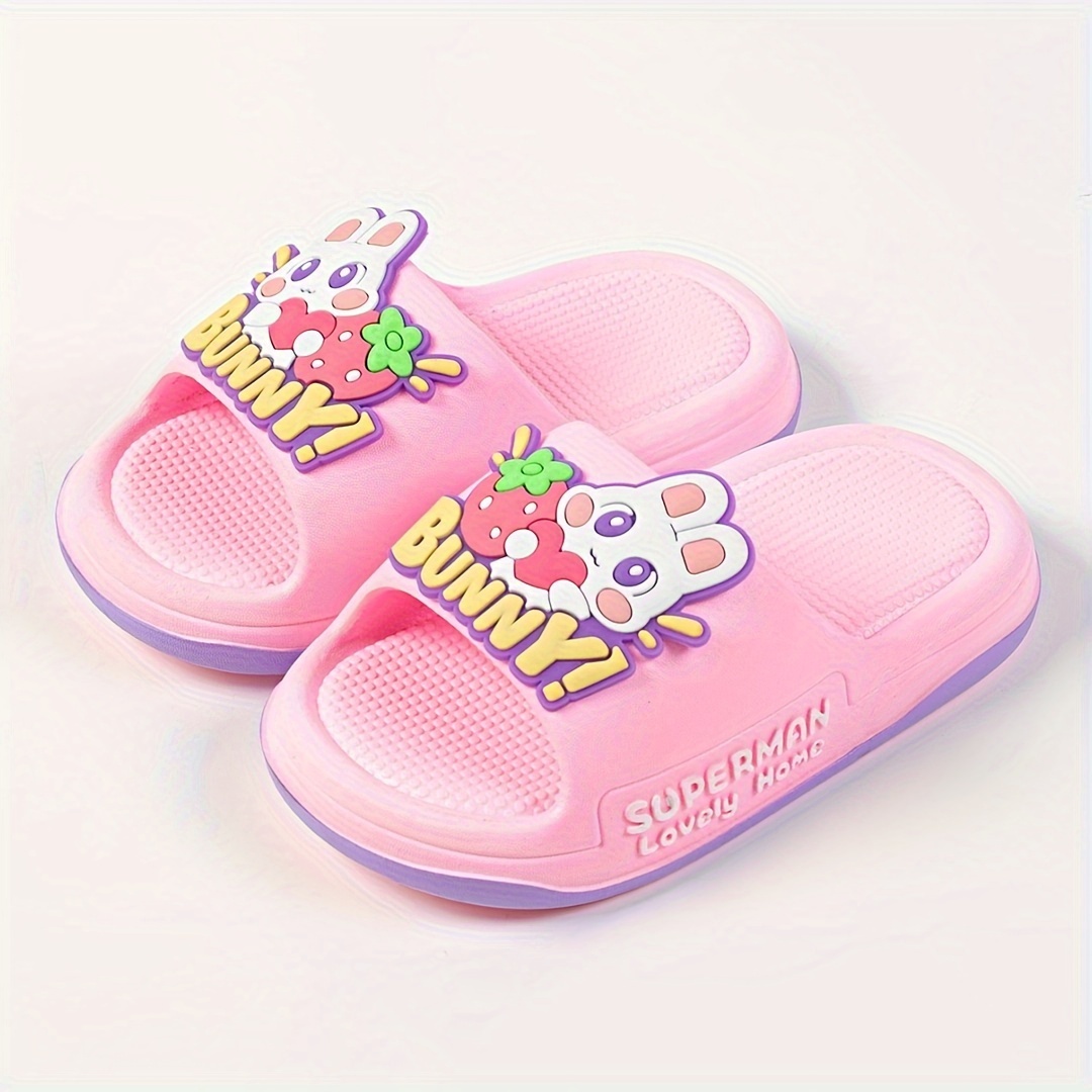 Jiageya Cute Cartoon Animal Open Toe Slippers Girls Non Slip - Temu United Kingdom
