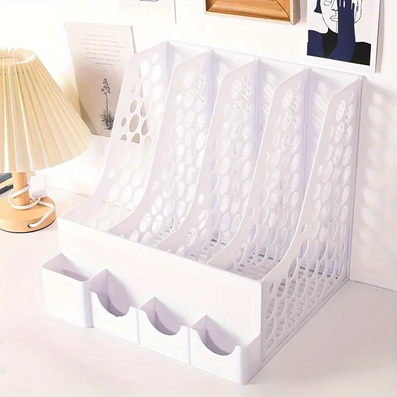 File Rack Multi layer Four column Frame Desktop Storage File - Temu File Rack Multi layer Four column Frame Desktop Storage File - Temu