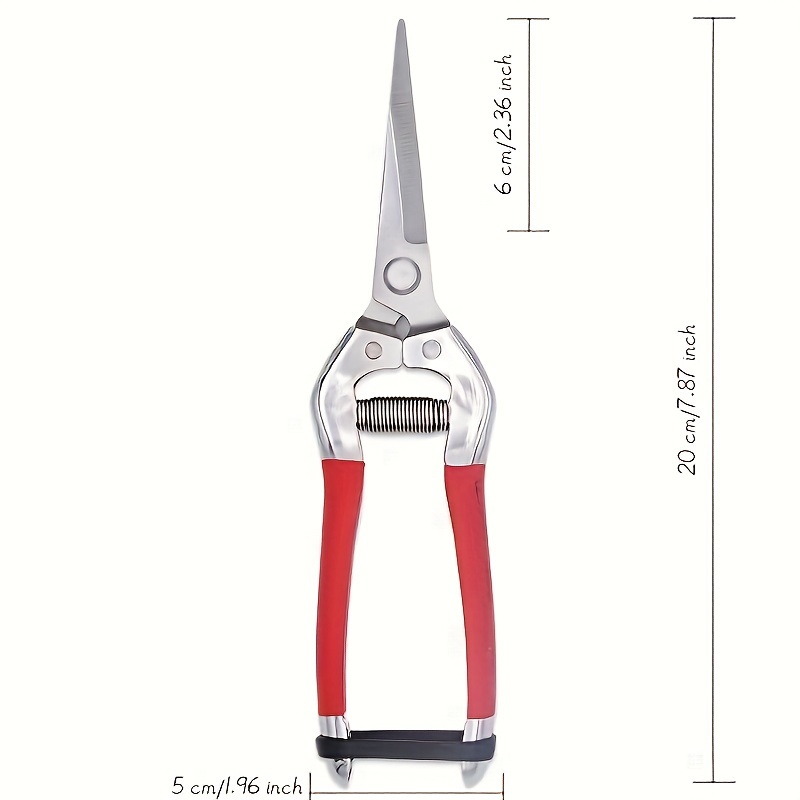 1pc, Modern Pruning Shears, 7.87 Inches Garden Scissors With Straight ...