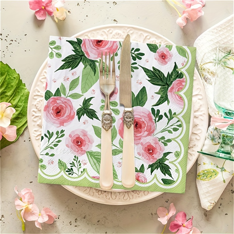 Platinum Camellia Themed Party Including 20 Paper Plates + - Temu