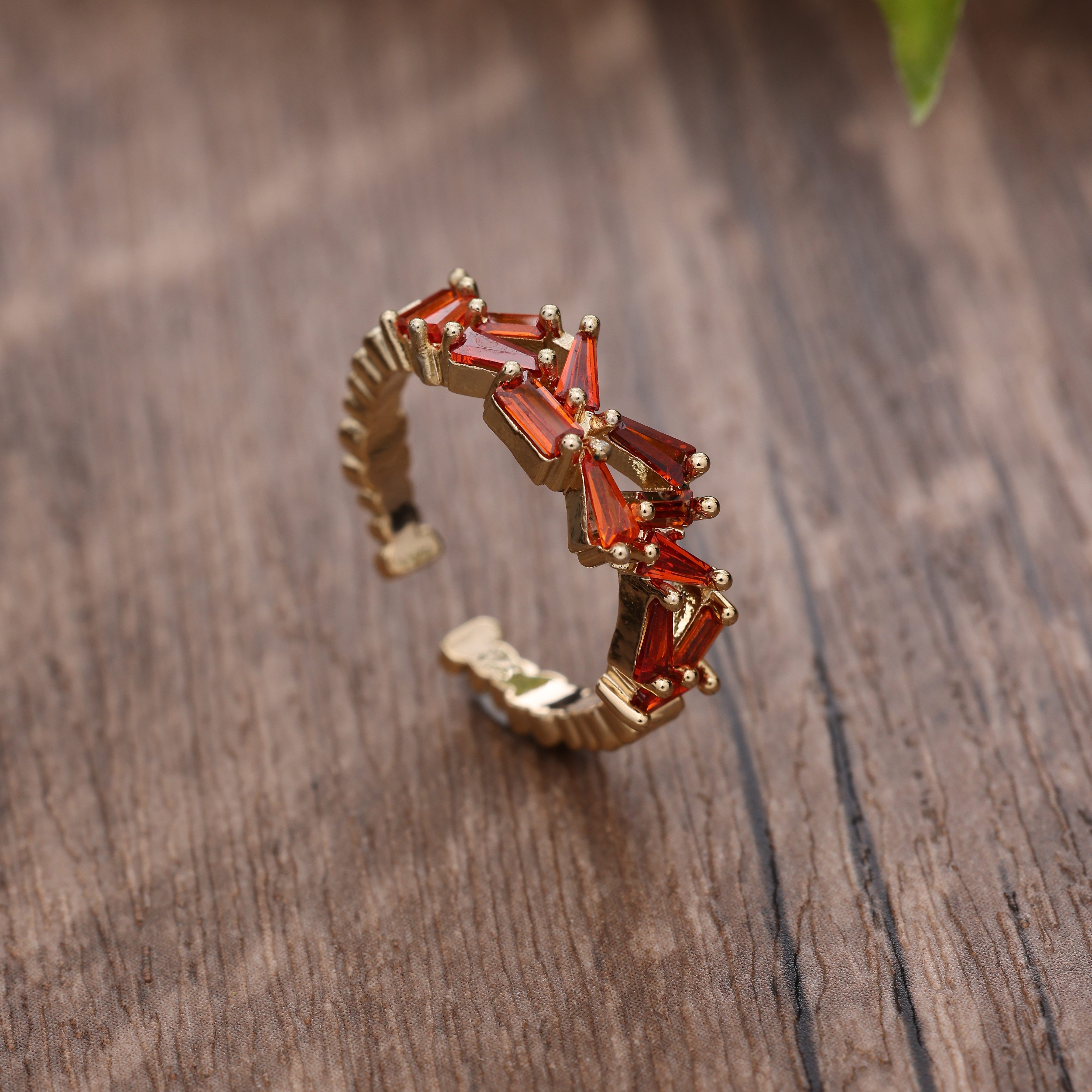 Inlaid Shiny Colorful Zircon Open Ring Elegant Zinc Alloy - Temu Portugal