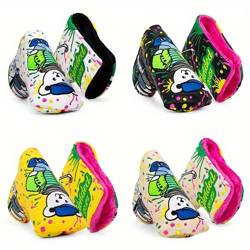 Cute Bear Golf Club Headcovers Pu Leather Dustproof Golf - Temu Australia