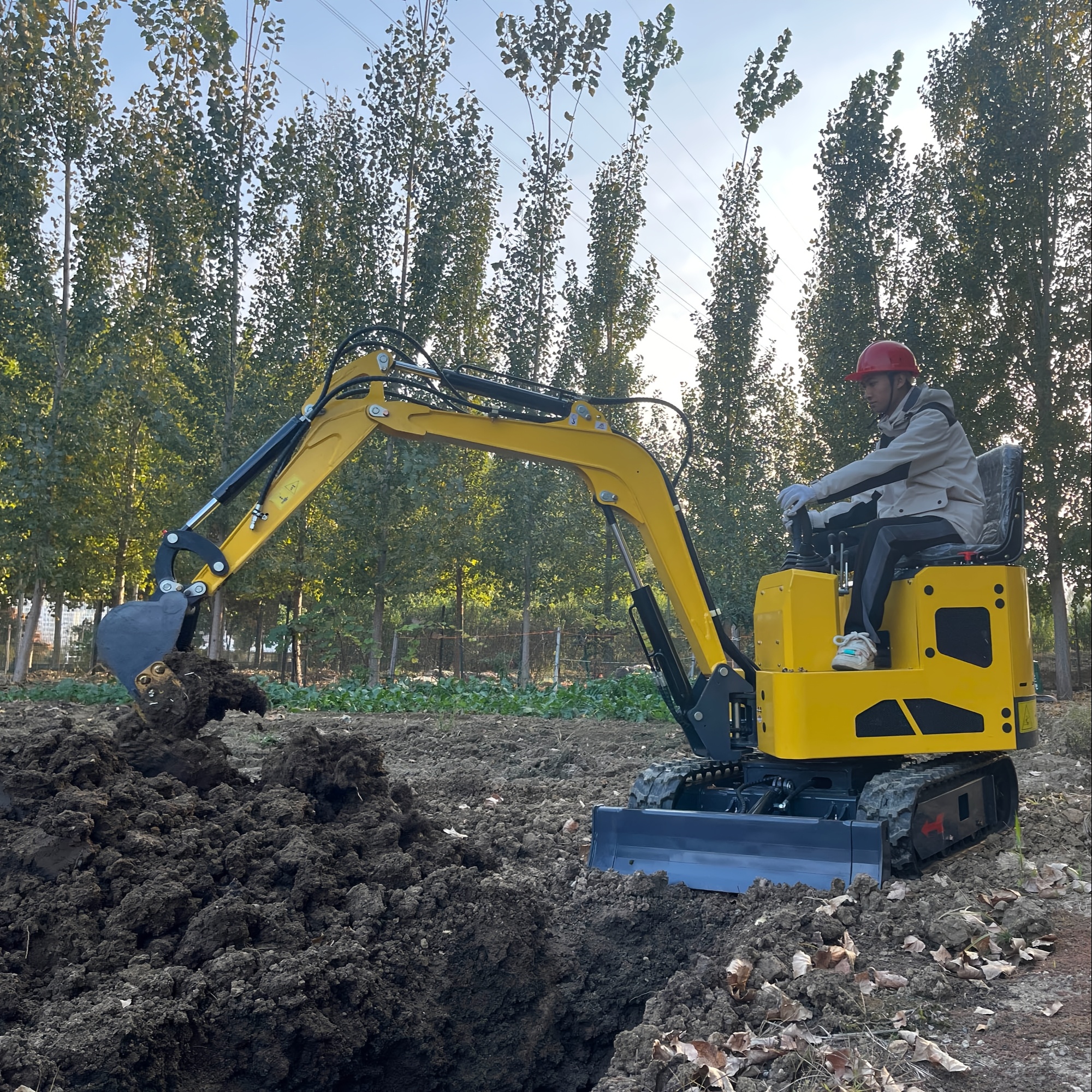 mini excavator sold on Temu United States