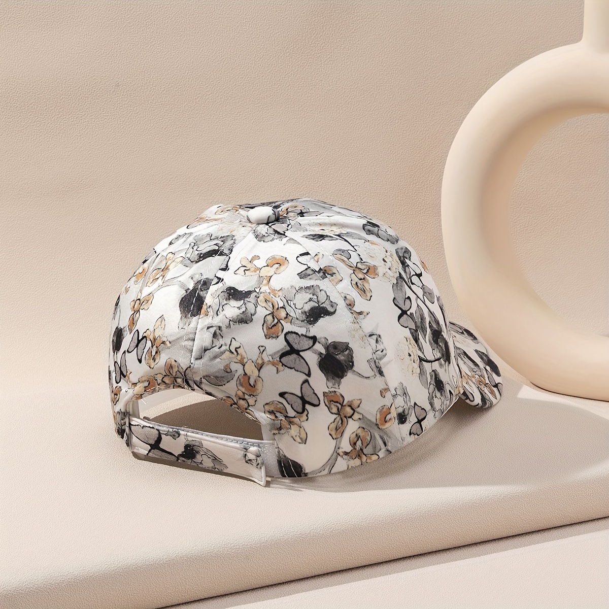 Stylish Ink Painting Printed Baseball Adjustable Sun - Temu Australia