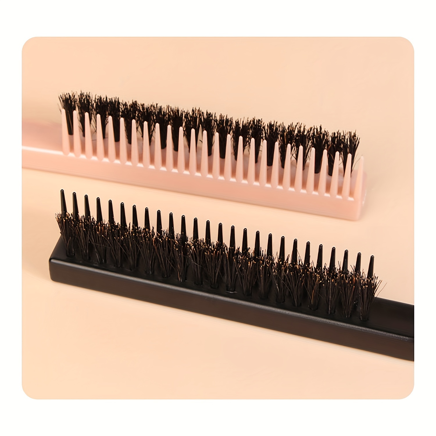 Ergonomic Rat Tail Comb With Soft Bristles - Perfect For Slick Back ...