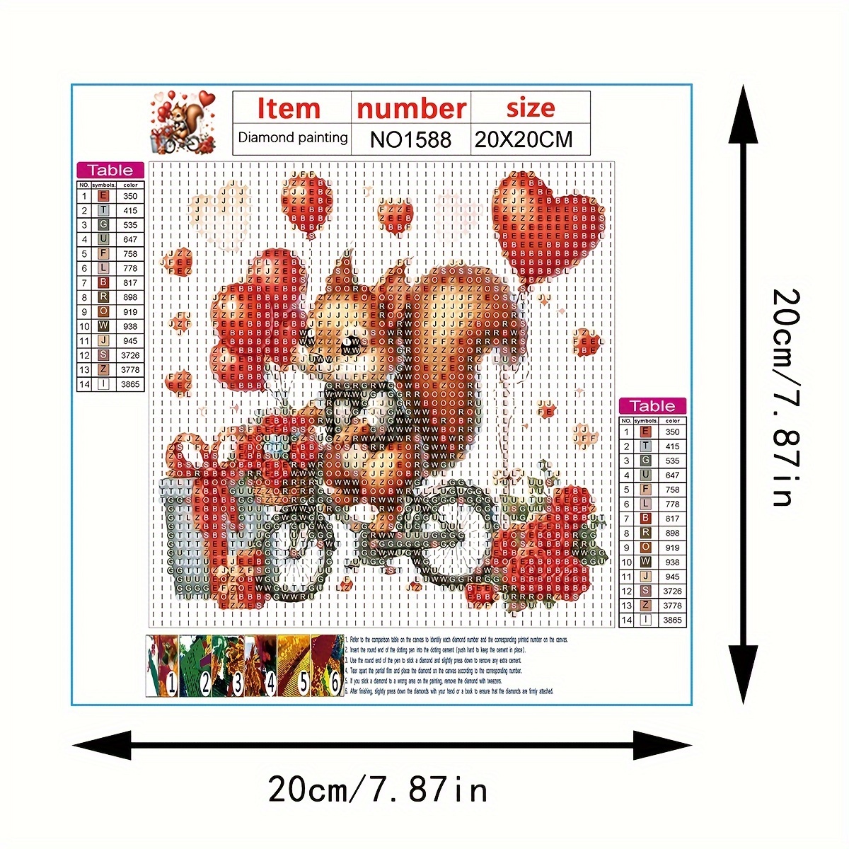 Diy Handmade 5d Diamond Art Painting Set Squirrel Diamond - Temu United