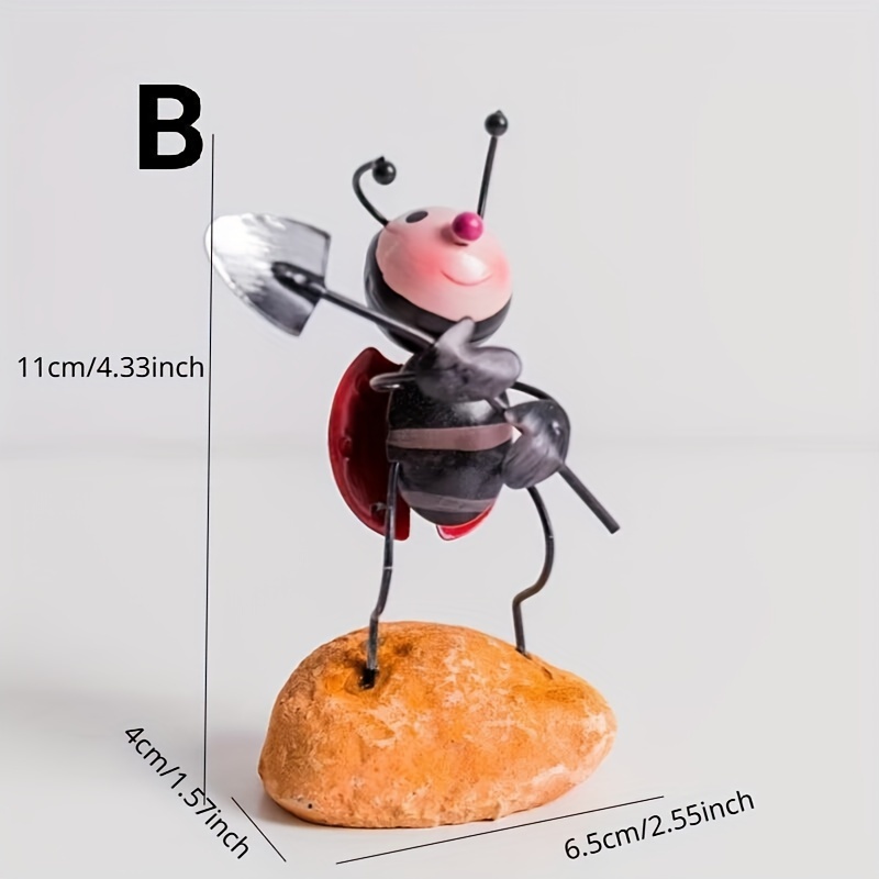 Creative Metal Ant Ladybug Desktop Ornaments Iron Crafts - Temu Australia