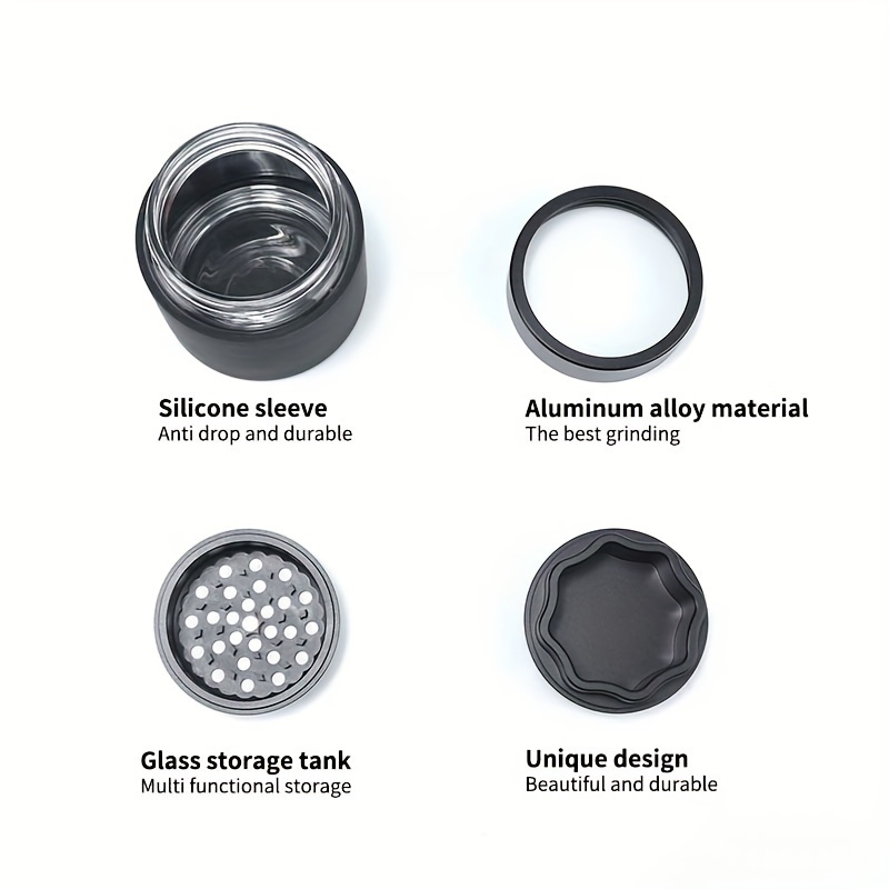 Premium 4-layer Metal Spice & Herb Grinder - Portable, Easy-to-use ...