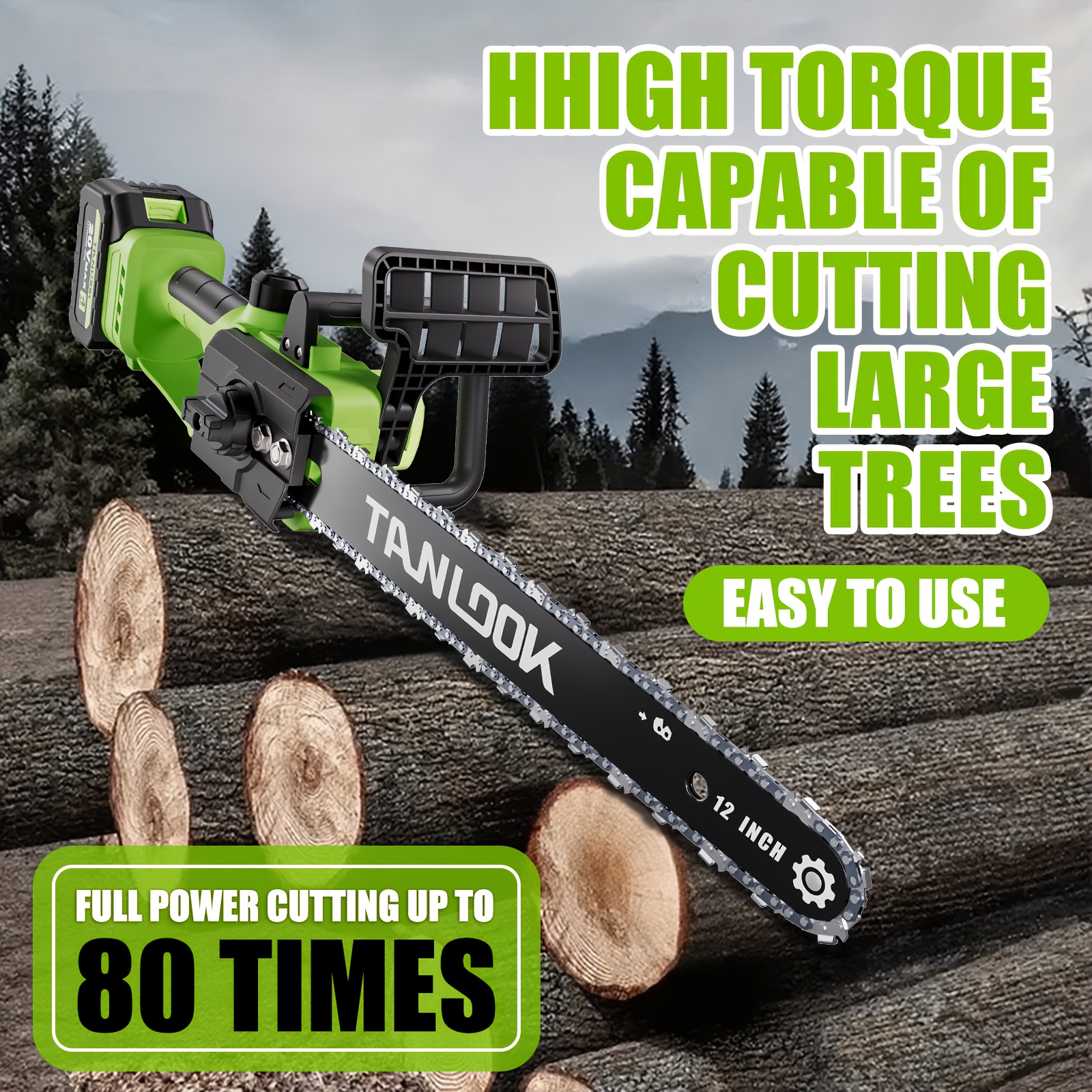 battery chain saws sold on Temu United States