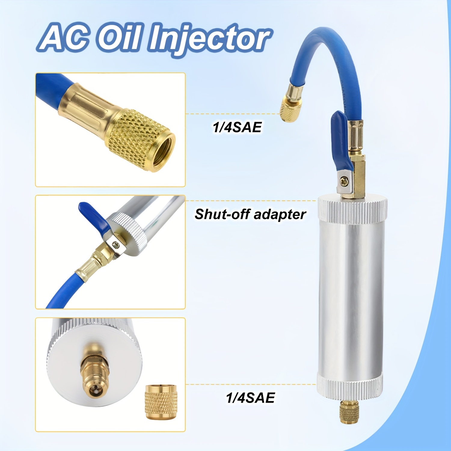 R12 Refrigerant Buy AC Oil And Dye Injector, R134A Compressor Oil ...