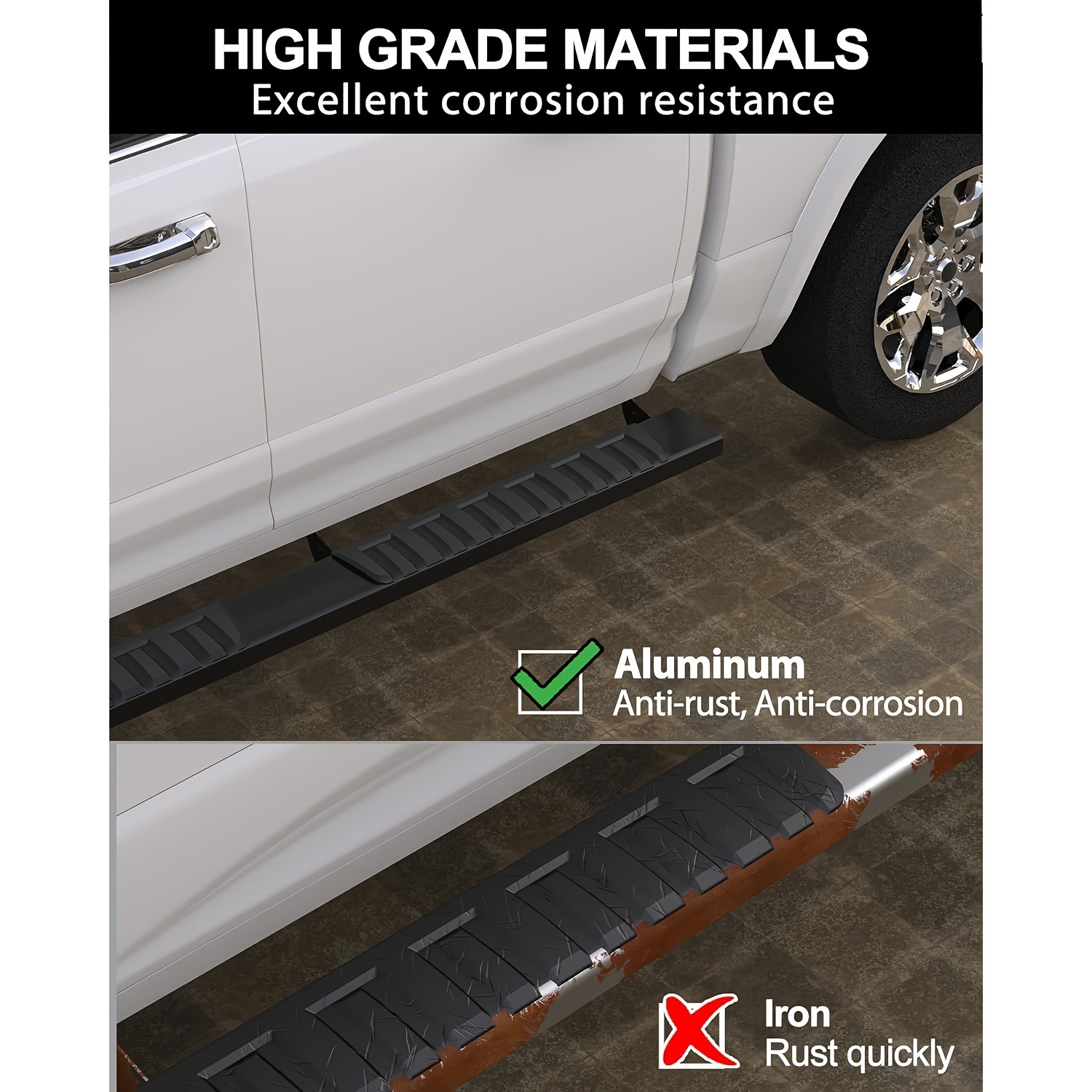 Hufy Running Boards Compatible 2019 2024 Dodge Ram 1500 Crew - Temu