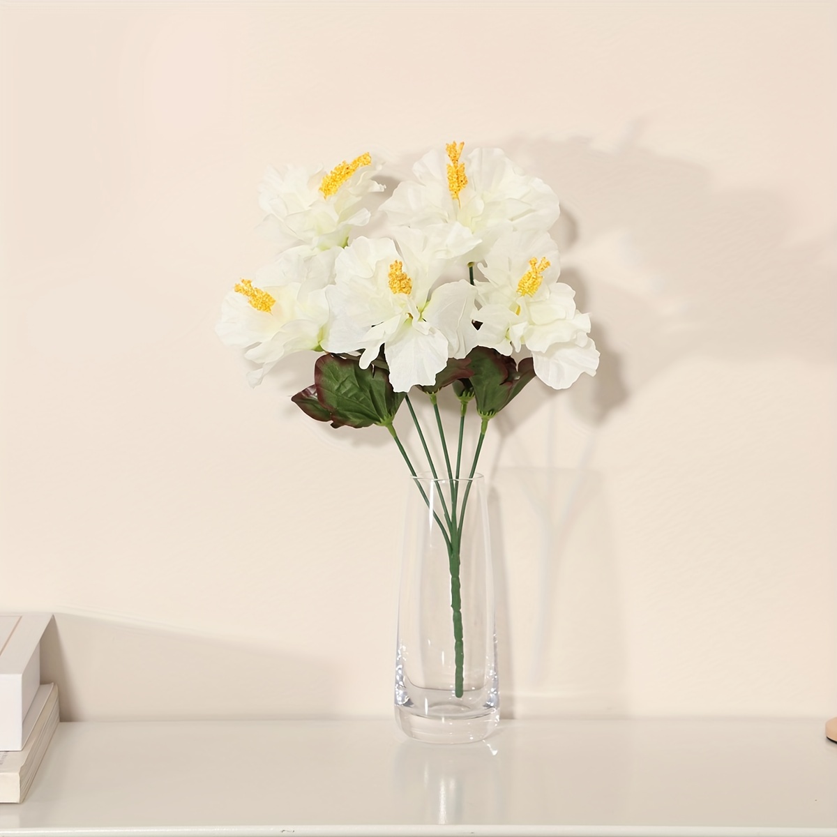 Simulation Flower Red White Pe Material Artificial Flower - Temu Canada