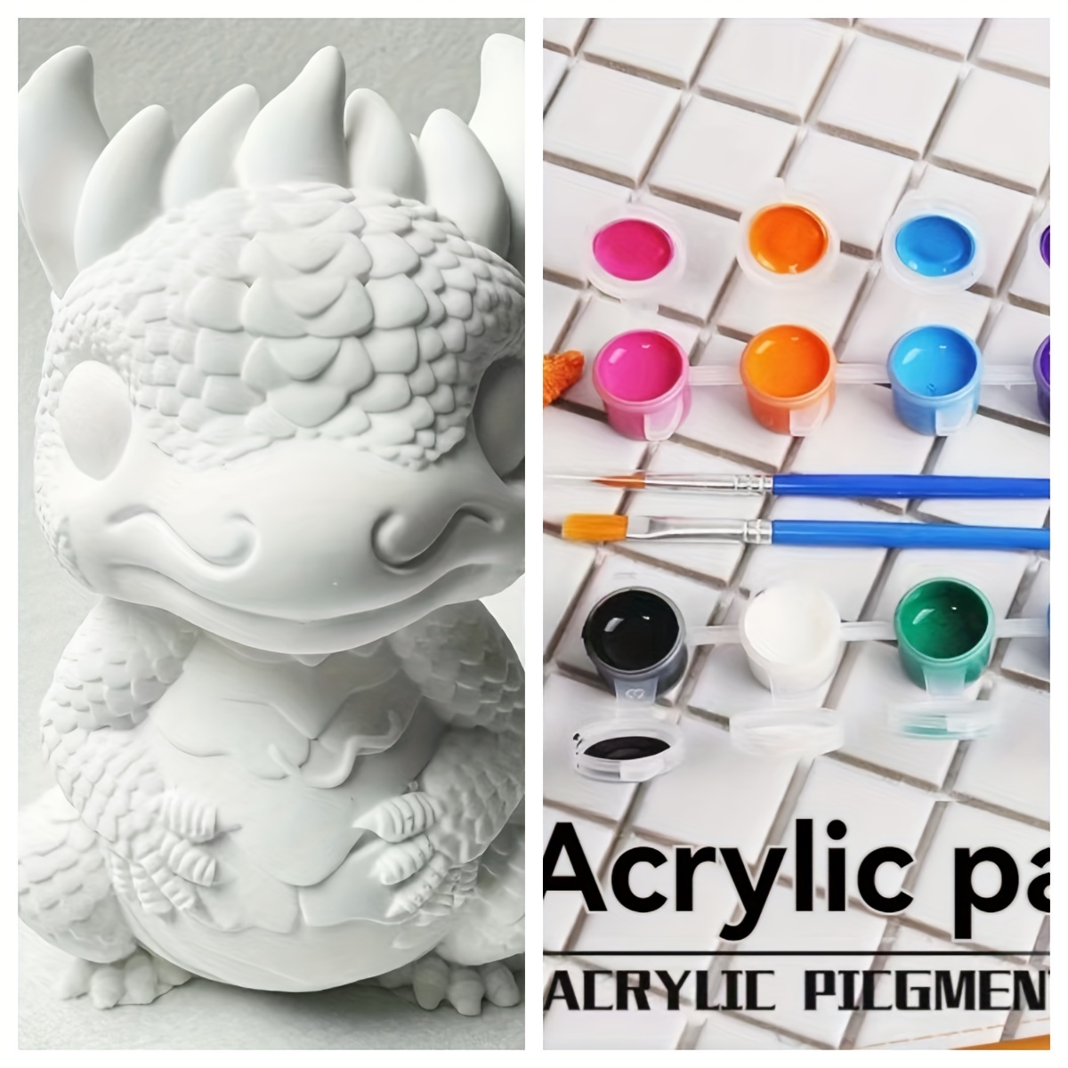 Peinture Dragon Chanceux En Trois Dimensions L'année Dragon - Temu France