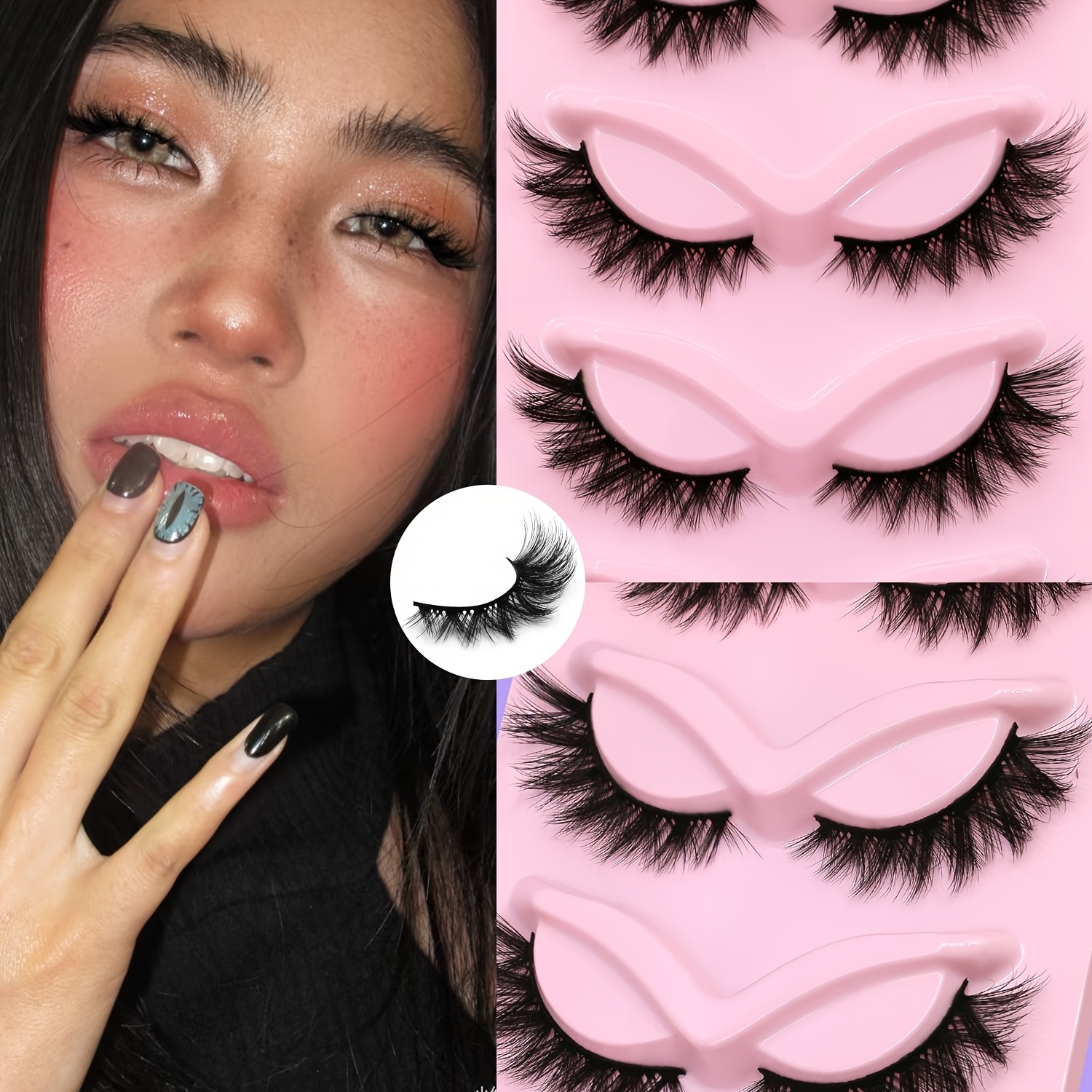 eyelashes sold on Temu United States