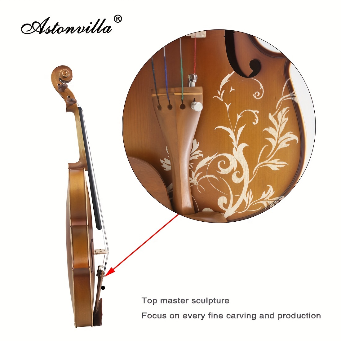 Beginner's Violin Kit With Spruce Top, Maple Back & Jujube Accents ...