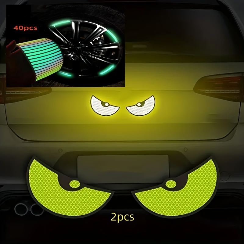 car reflective stickers eye stickers Temu