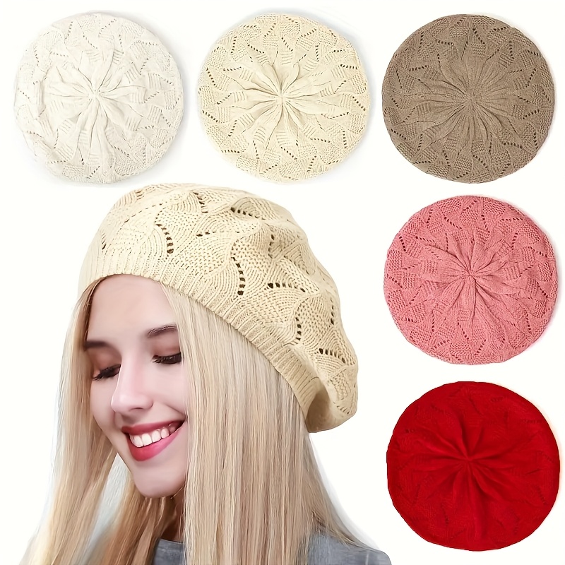knit beret sold on Temu Republic of Korea