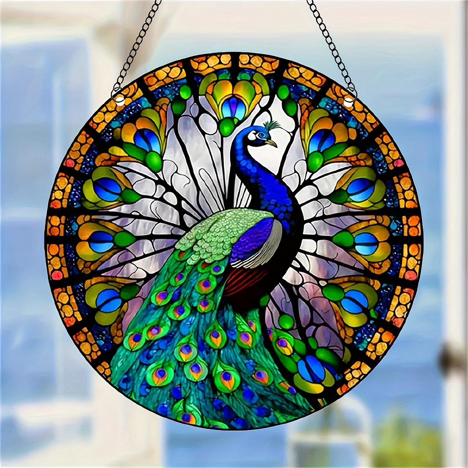 Acrylic Decorative Dyeing Board Peacock Sign Peacock - Temu Australia