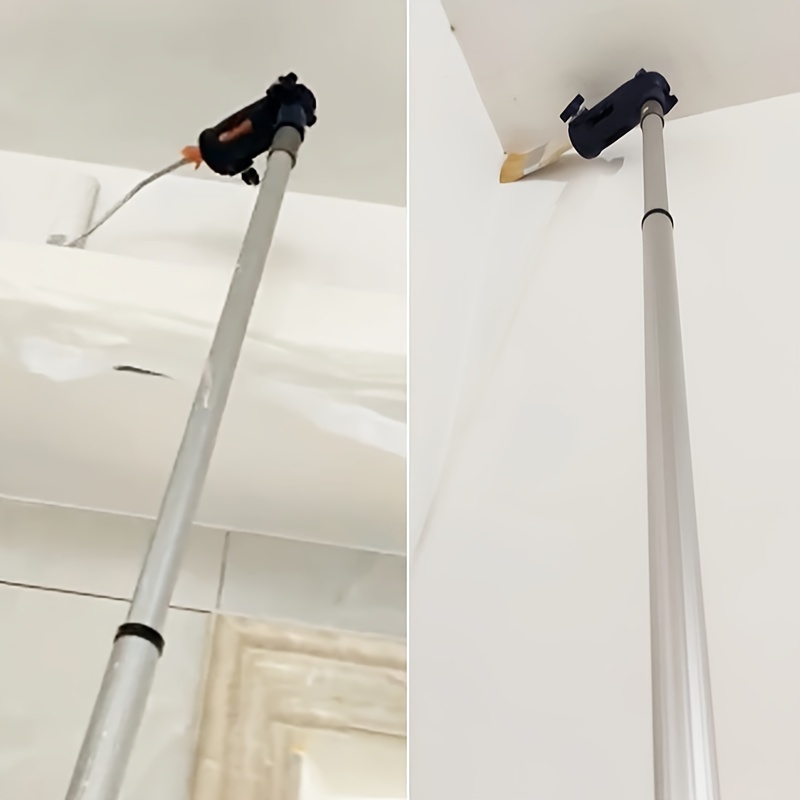 Paint Brush Extension Pole Holder Clip Adapter Metal Plastic - Temu ...