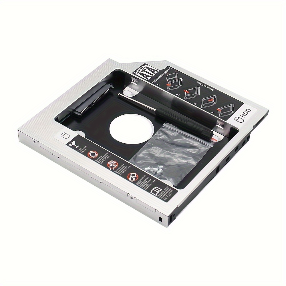 Notebook Sata3 Optical Drive Bay Hard Disk Bracket Ssd Solid - Temu ...