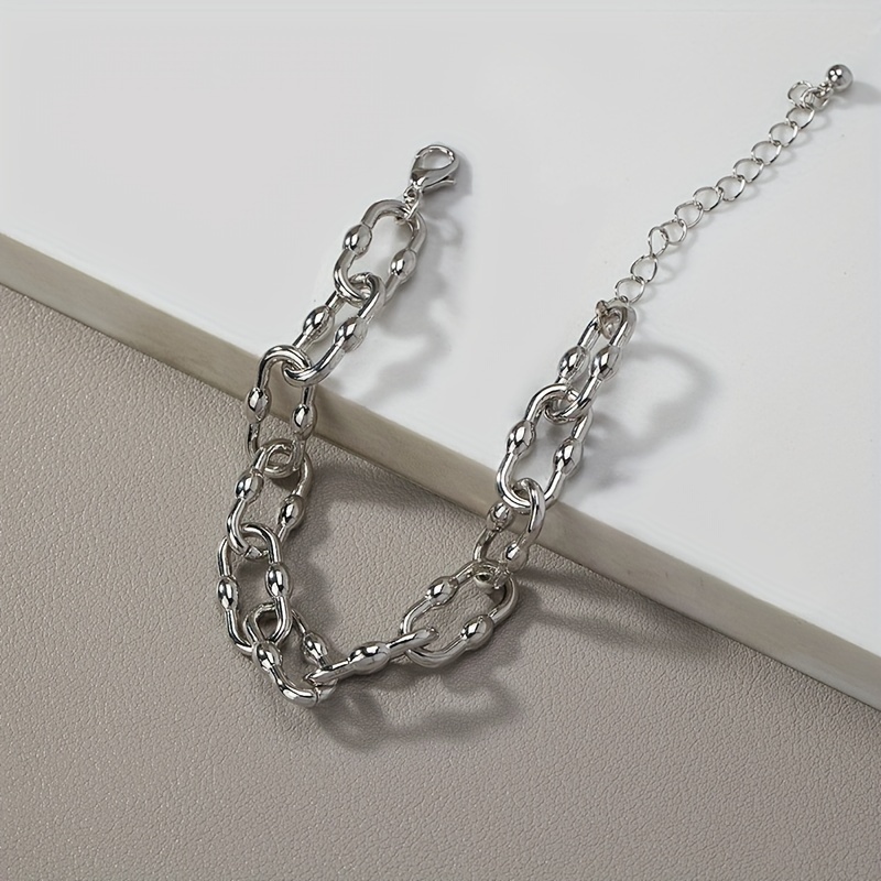 Trendy Unique Geometric Chain Bracelet Irregular Patterns - Temu Ireland
