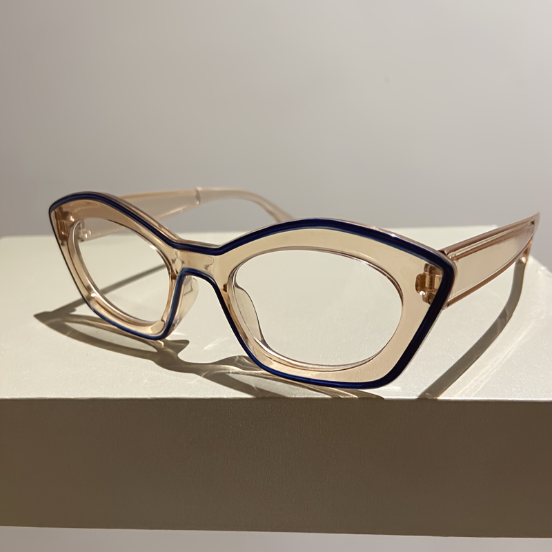 Classic Cat-eye Retro Fashion Frames, Unisex Non-prescription Blue ...