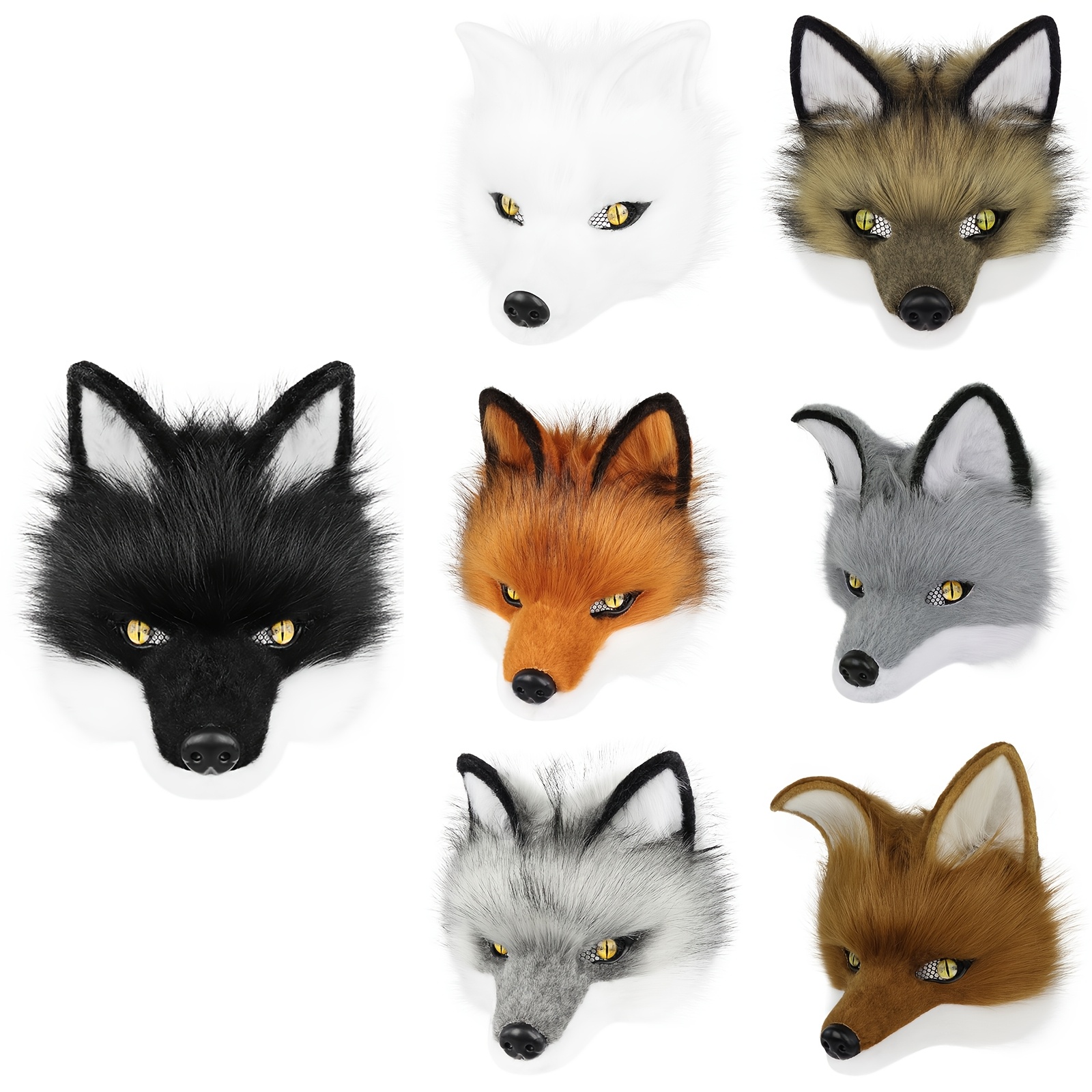 Red And White Fox Mask