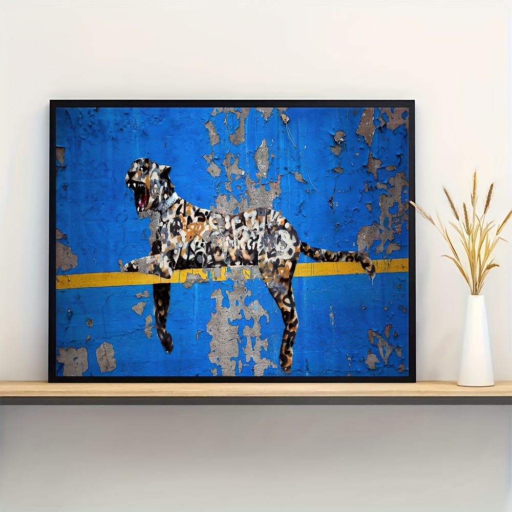 Living Room Wall Art Canvas Print Canvas Decor Leopard Wall - Temu ...
