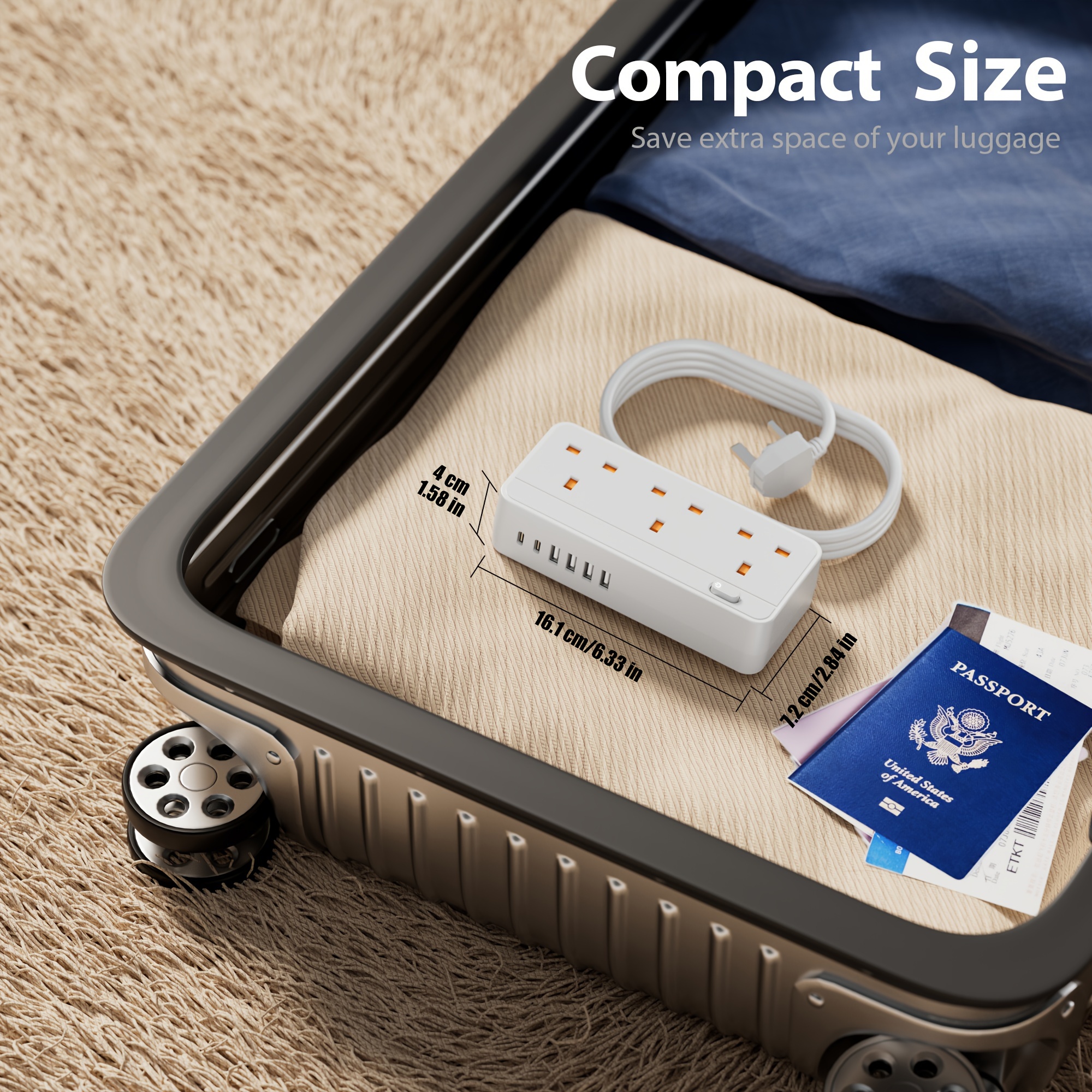 Uk 3 Way Power Strip Outlets Extender Switch Socket Ac Plug - Temu ...