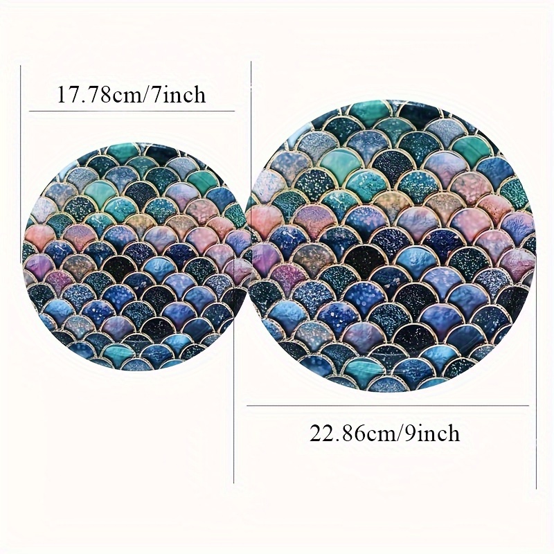 Mermaid Scale Paper Plates Set Party Tableware Birthday - Temu