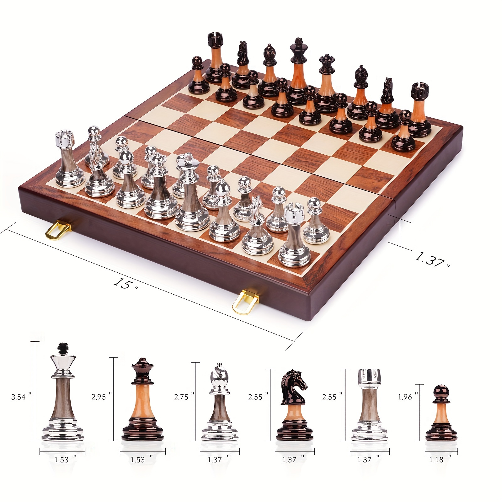 Acrylic Chess Set Adults Zinc Alloy + Acrylic Chess Pieces - Temu