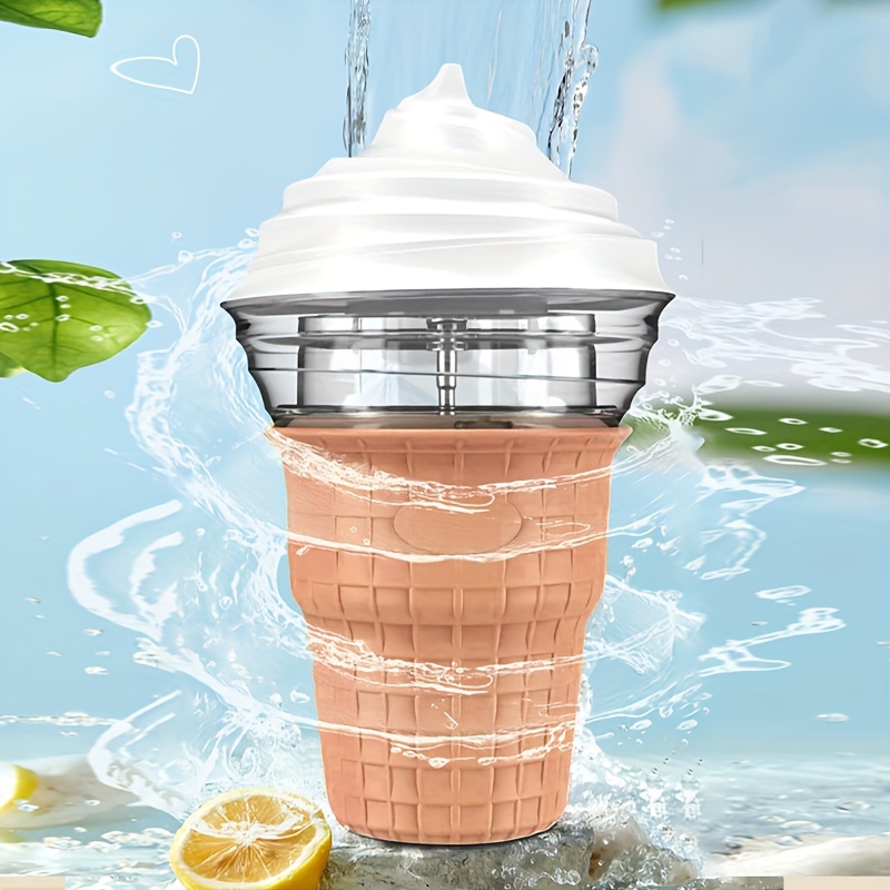 Usb Ice Cream Maker, Mini Automatic Homemade Ice Cream Machine, Cone ...