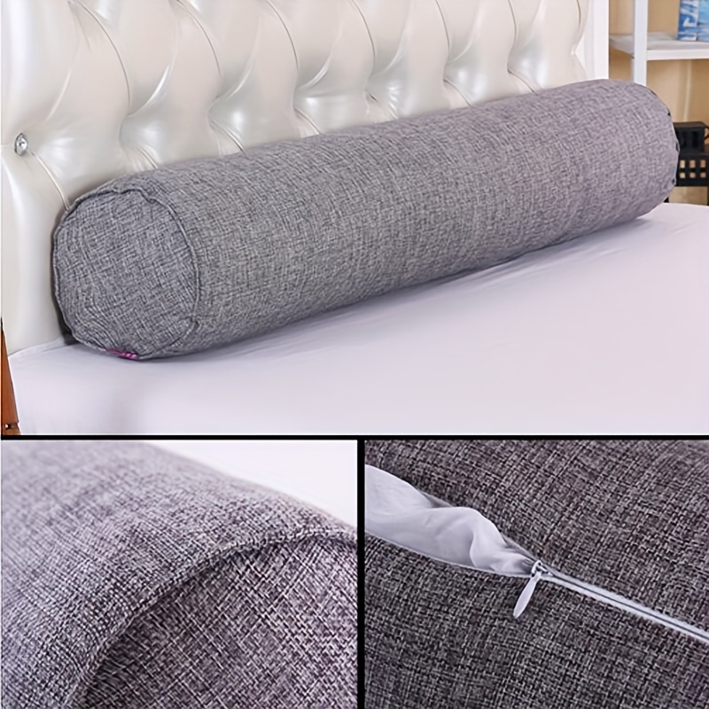 rustic long round bolster pillow cover neck back support Temu United Kingdom