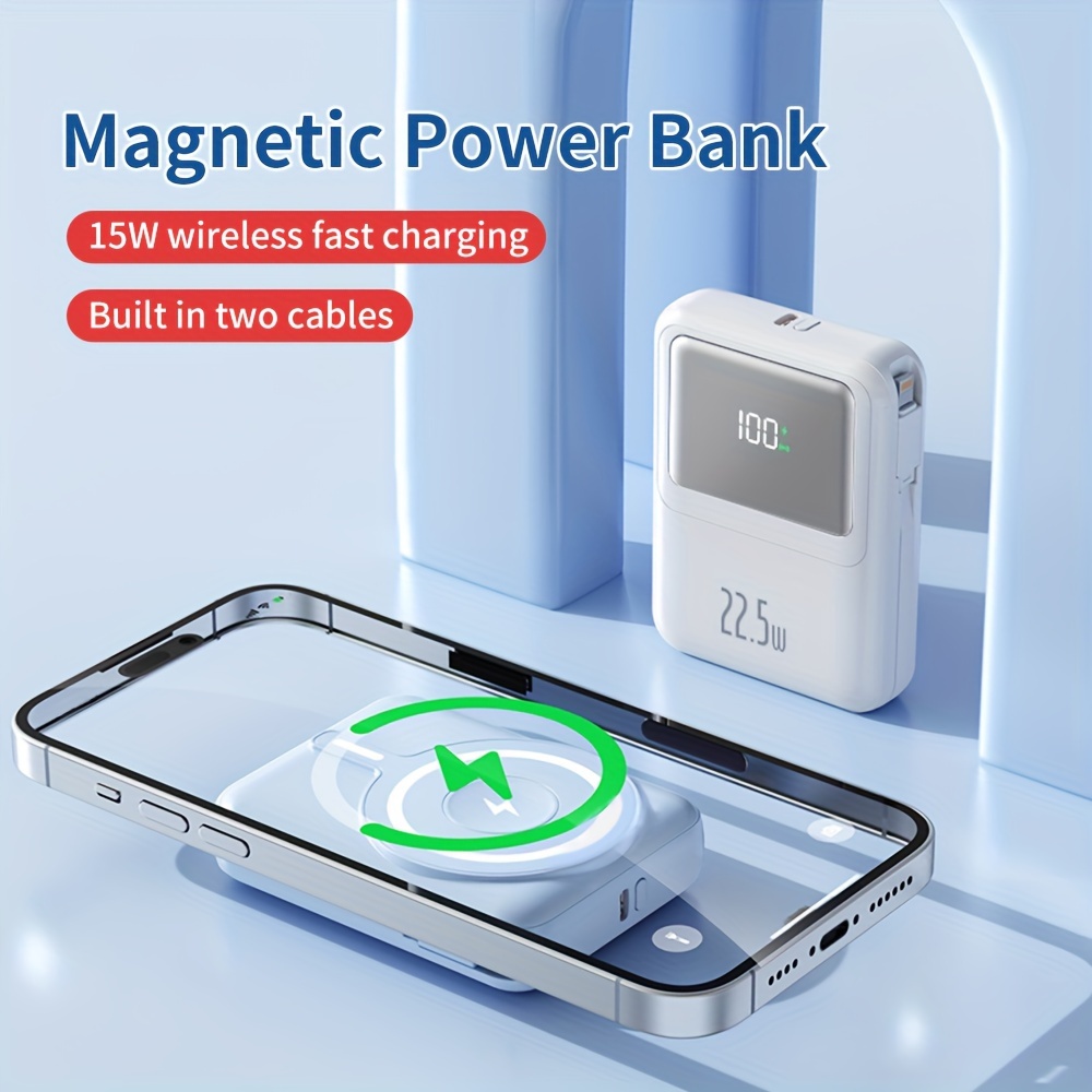 10000mah Magnetic Wireless Mobile Fast Charging - Temu