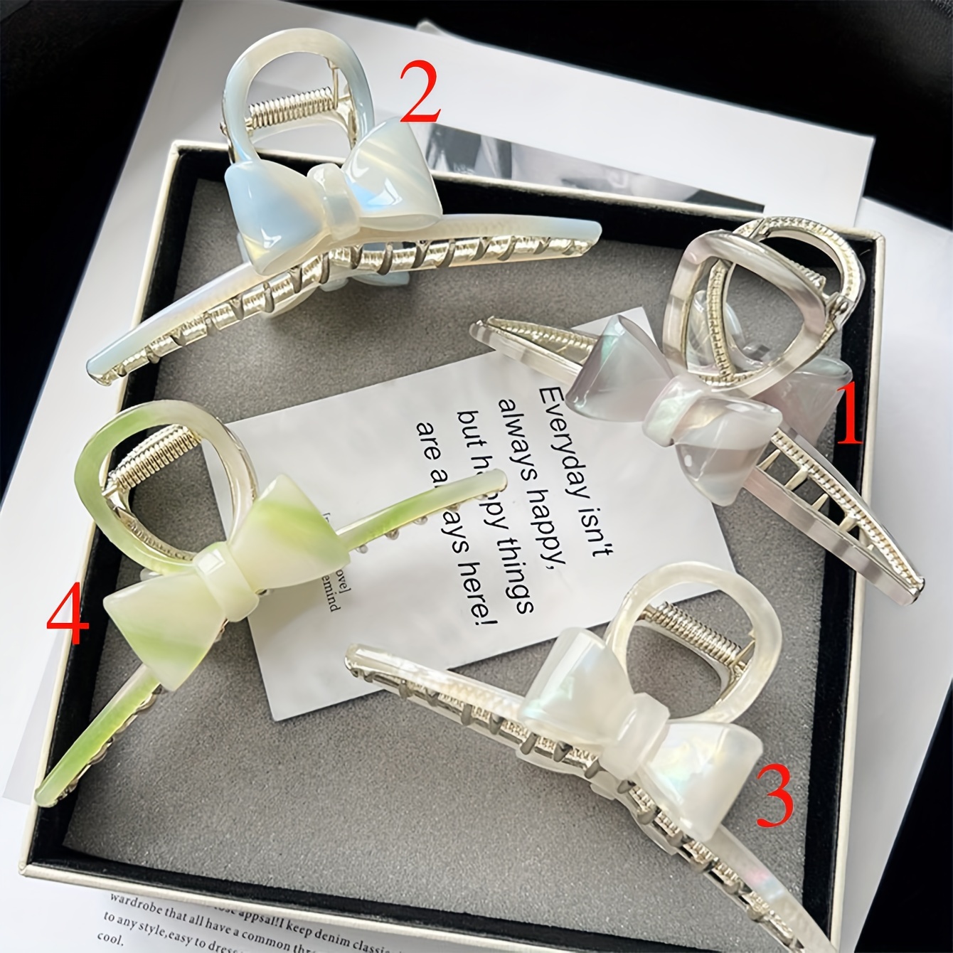 Elegant Bow Shaped Hair Claw Clip Cute Shark Clip Women - Temu Australia